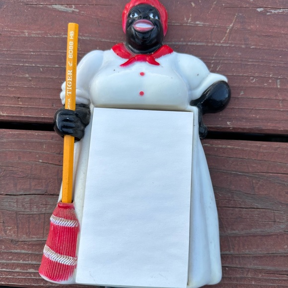 Accents | Black Americana Mammy Plastic Notepad Holder | Poshmark